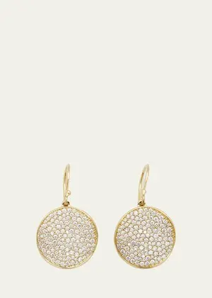Ippolita Medium Flower Drop Earrings In 18k Gold With Diamonds