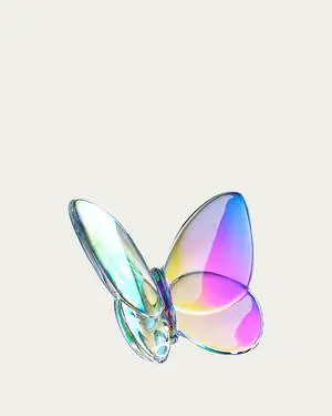 THE MARTHA, BY BACCARAT 2.5" Lucky Crystal Butterfly - Iridescent
