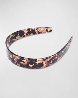 Lele Sadoughi Emma Tortoise-shell Acetate Headband Rose Tortoise