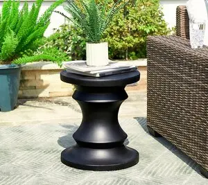 GLITZHOME Multifunctional Chess Inspired Garden Stool Or Stand