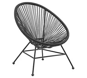 LINON Axel Outdoor Synthetic Wicker Ern Chair - One-color