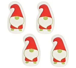 TEMP-TATIONS Seasonal Set Of 4 Figural Appetize Plates - One-color