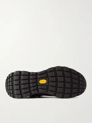 Moncler Lite Runner Suede, Leather And Mesh Sneakers