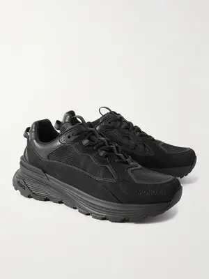 Moncler Lite Runner Suede, Leather And Mesh Sneakers
