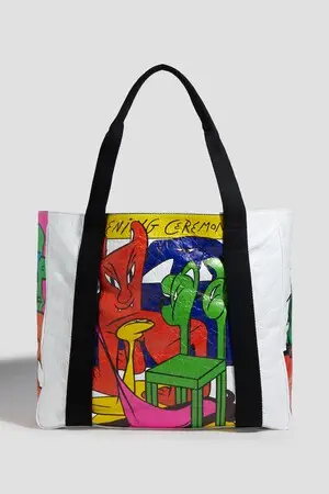 Opening Ceremony Braulio Graphics Printed Tote - White