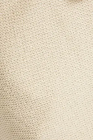 Twenty Montréal Two-tone Waffle-knit Cotton-blend High-rise Shorts