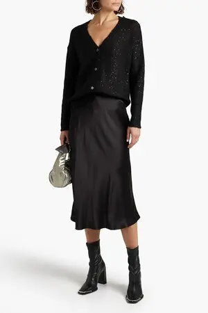 ATM Anthony Thomas Melillo Sequin Embellished Knitted Cardigan
