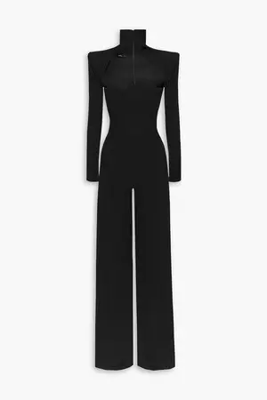 Alex Perry Morgan Cutout Crepe Jumpsuit