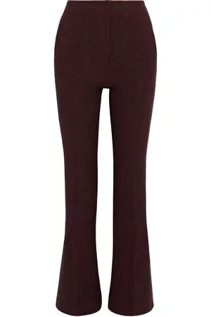 Twenty Montréal Mélange Fleece Flared Track Pants - Burgundy