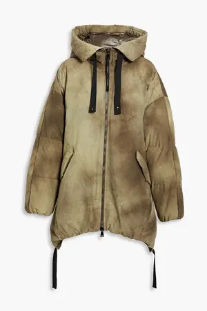 HOLDEN Tie-dyed Hooded Down Parka - Army Green