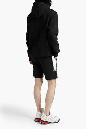 BALR. Coated Cotton Drawstring Shorts With Printed Detail