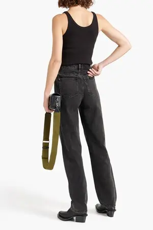 Ksubi Playback Highrise Straightleg Jeans - Black