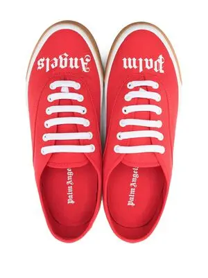 Palm Angels Logo-print Lace-up Sneakers - Red