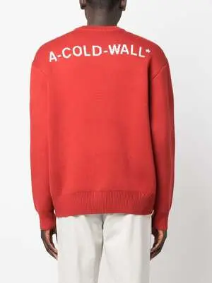 A-COLD-WALL* Exposure-print Knitted Crew Neck Sweatshirt