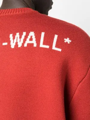 A-COLD-WALL* Exposure-print Knitted Crew Neck Sweatshirt