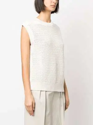 Closed Honeycomb Knit Vest
