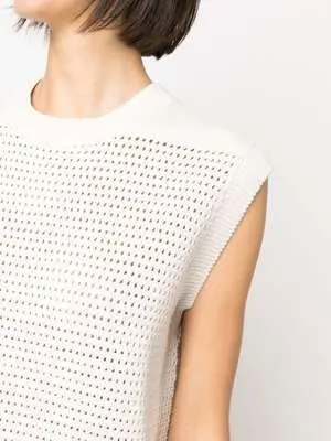 Closed Honeycomb Knit Vest