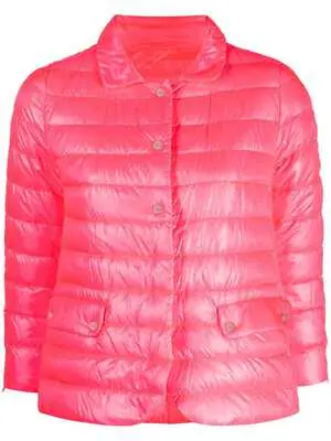 Herno Crop-sleeve Quilted Jacket - Pink