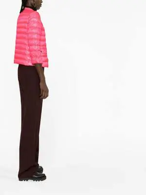 Herno Crop-sleeve Quilted Jacket - Pink