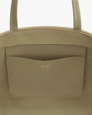 Cuyana Leather Tote Bag Sage