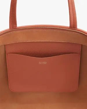 Cuyana Leather Tote Bag Terracotta