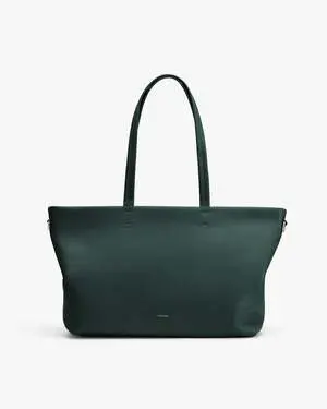 Cuyana Leather Zipper Tote Bag - Forest