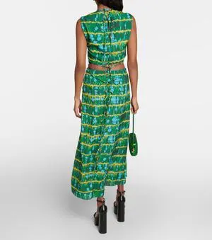 Altuzarra Safia Embellished Maxi Skirt - Green