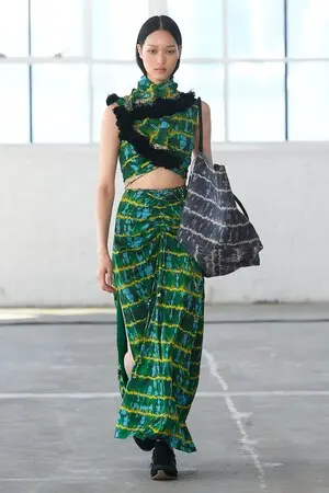 Altuzarra Safia Embellished Maxi Skirt - Green