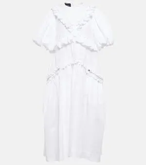 Simone Rocha Cotton Midi Dress