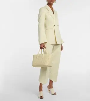Bottega Veneta Knot Leather Mules - White