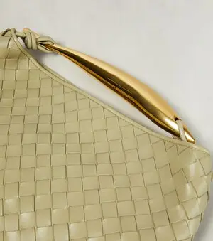 Bottega Veneta Sardine Leather Tote - Beige