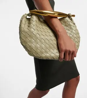 Bottega Veneta Sardine Leather Tote - Beige