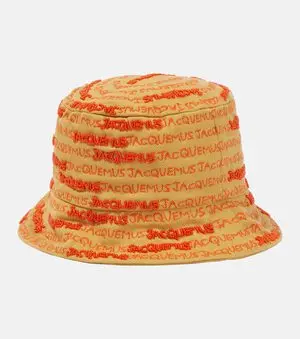 Jacquemus Le Bob Bordado Bucket Hat - Beige