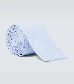 Comme Des Garçons Striped Cotton Neck Tie - Multicoloured