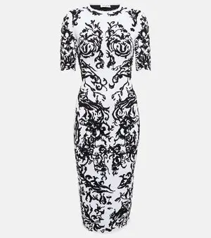 Alaïa Printed Midi Dress