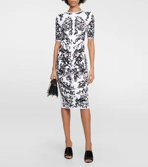 Alaïa Printed Midi Dress