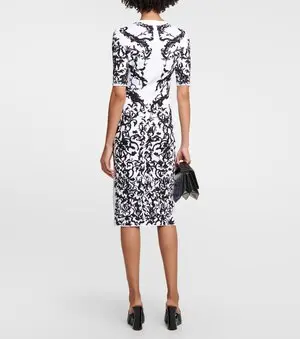 Alaïa Printed Midi Dress