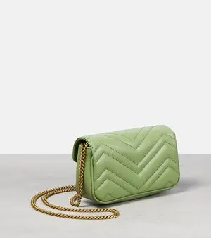 Gucci Gg Marmont Mini Leather Shoulder Bag