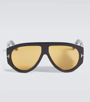 TOM FORD Bronson Aviator Sunglasses - Black