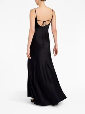 Cinq À Sept Side Slit Silk Dress