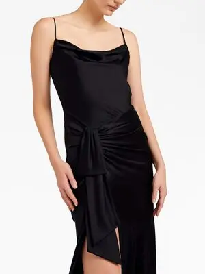 Cinq À Sept Side Slit Silk Dress
