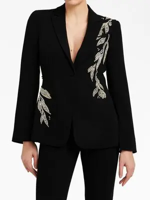 Cinq À Sept Crystal Embellished Blazer