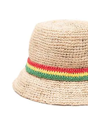 Dsquared2 Interwoven Raffia Bucket Hat