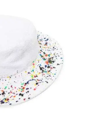 HACULLA. Glitched Bucket Hat - White
