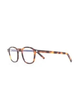 Saint Laurent Tortoiseshell Square-frame Eyeglasses