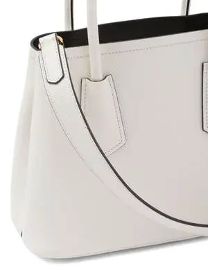 Prada Double Saffiano Leather Tote Bag - White