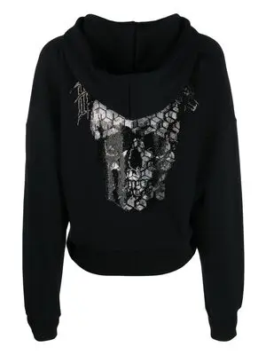 Philipp Plein Skull-embellished Zip-up Hoodie