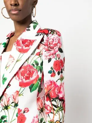 Philipp Plein Love Floral-print Blazer