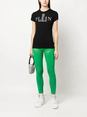 Philipp Plein Stud-logo T-shirt - Black