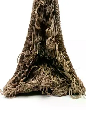 IBELIV Onja Fringed Raffia Tote Bag - Brown